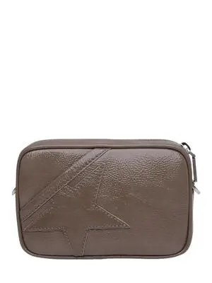 GOLDEN GOOSE Star Patch Zipped Camera Bag - Brown