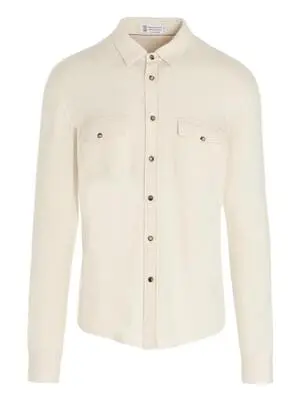 Brunello Cucinelli Chest-pocket Shirt - White