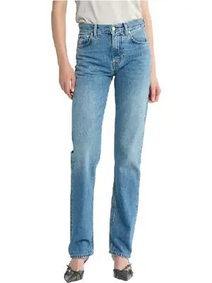 HAIKURE Cleo Straight Leg Jeans - Blue
