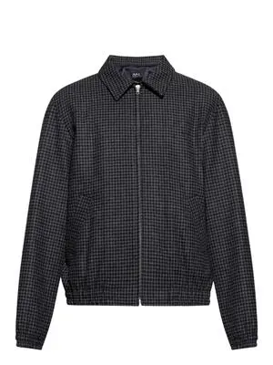 A.P.C. A.P.C. Checked Zip-Up Jacket