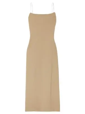 THE ROW Haku Sleeveless Square Neck Dress - Nude