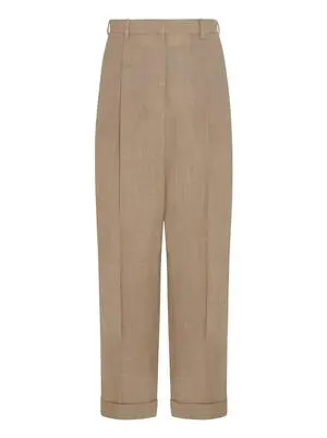 THE ROW Straight-leg Tailored Trousers - Nude
