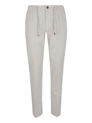 Eleventy Drawstring Waist Casual Pants - Gray