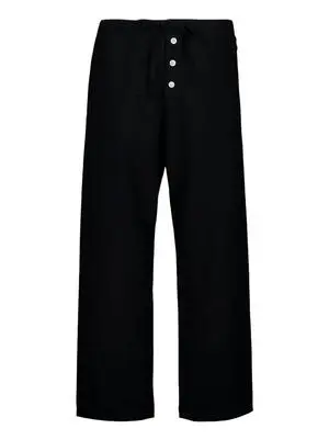 BODE Astor Drawstring Casual Pants - Black
