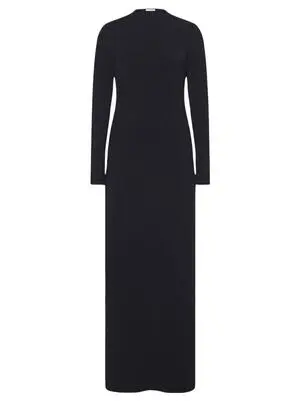 THE ROW Wai Long Sleeve Dress - Black