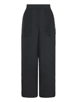THE ROW Claudiu Wool And Mohair Casual Pants - Black