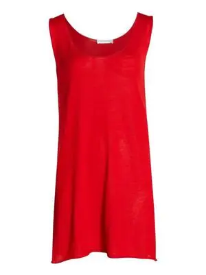THE ROW Curled Knit Vest - Red
