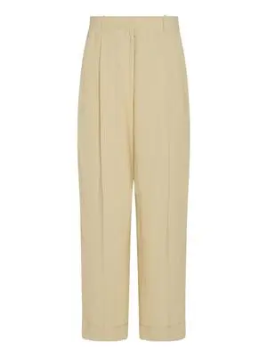 THE ROW Tor Pleated Casual Pants - Nude