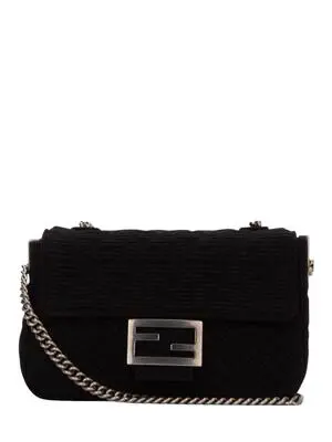 Fendi Baguette Medium Shoulder Bag - Black
