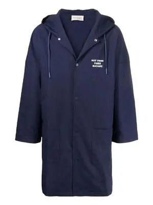 DROLE DE MONSIEUR Drole De Monsieur Slogan-Print Hooded Windbreaker