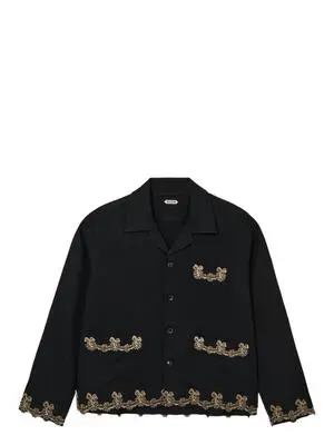 BODE Long-sleeved Wool Shirt - Black