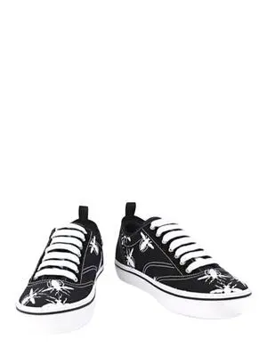 Dior Lace-up Low-top Casual Sneakers With Printed Motif - White