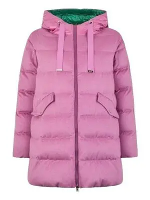 Herno Hooded Quilted Down Jacket - Pink