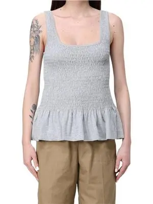 Dries Van Noten Square Neck Pleated Vest - Multicolor