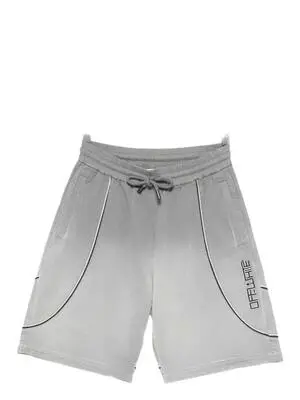 Off-White Logo-print Piped Shorts - Gray