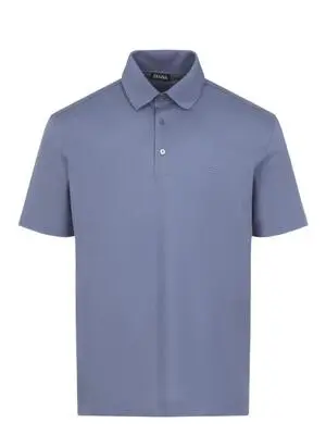 Zegna Textured Cotton Polo Shirt - No