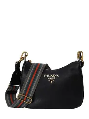 Prada Logo Shoulder Bag - Black