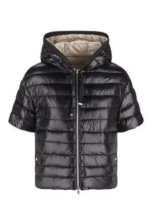 Herno Reversible Quilted Hooded Down Coat - Black