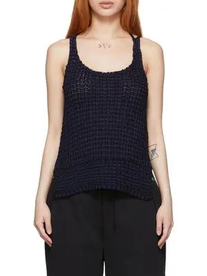 3.1 Phillip Lim Rib Knitted Vest - Blacknavy