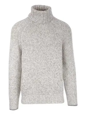 Brunello Cucinelli High-neck Knitted Jumper - Multi-color