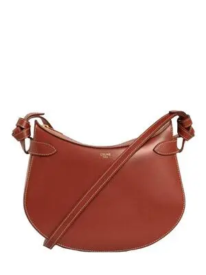Celine Besace Noeuds Français In Shiny Calfskin - Red