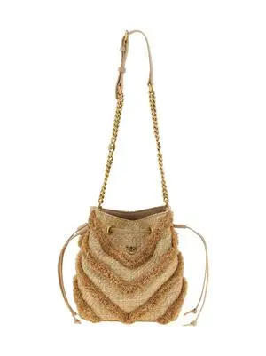 Pinko Small Bucket Bag - Brown