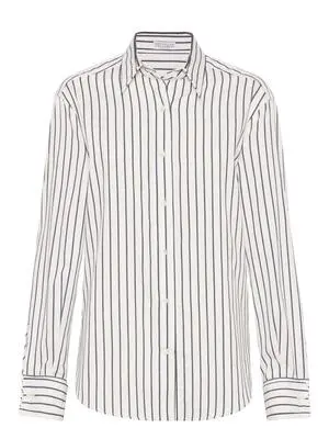 BRUNELLO CUCINELLI Brunello Cucinelli Striped Cotton Shirt