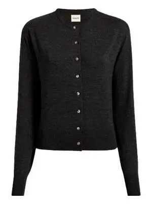 Khaite The Jackie Cardigan - Black