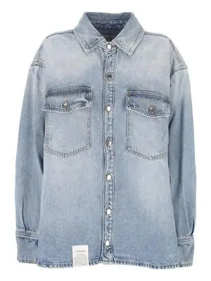 ICON DENIM LOS ANGELES Oversized Denim Jacket - Gray