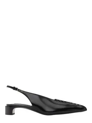 JIL SANDER Jil Sander Pearl-Detail Slingback Pumps