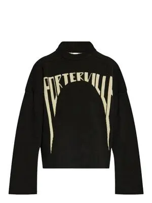 Rick Owens Intarsia-knit Crewneck Jumper - Black