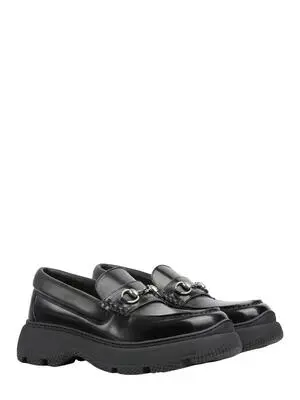 Gucci Horsebit Leather Loafers - Black