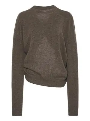 THE ROW The Row Twisted Open-Back Jumper Brown