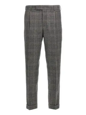 PT TORINO Checked Tailored Trousers - Multicolor