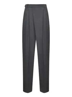 Brunello Cucinelli High-waisted Tailored Trousers - Grey