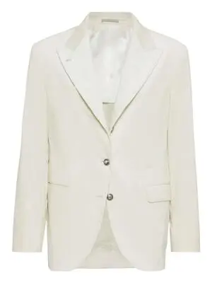 BRUNELLO CUCINELLI Single-breasted Corduroy Blazer