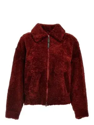 Brunello Cucinelli Monile Zipped Jacket - Ruby Colour