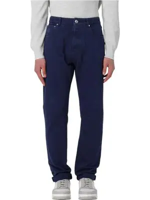 Brunello Cucinelli Logo Patch Straight Leg Jeans - Black