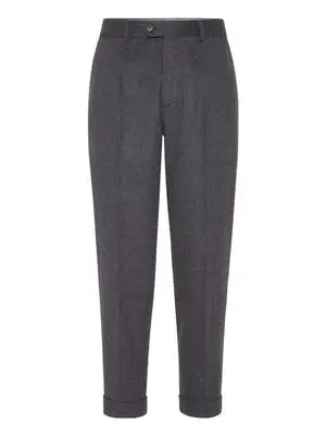Brunello Cucinelli Brunello Cucinelli Tapered-Leg Trousers Black