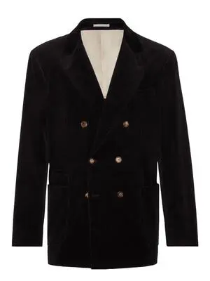 Brunello Cucinelli Double-breasted Blazer - Deep Black