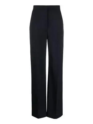 THE ROW High Waist Straight Leg Pants - Black