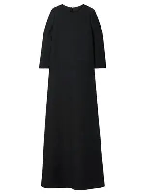 THE ROW The Row Long-Sleeved Wool Silk Blend Maxi Dress