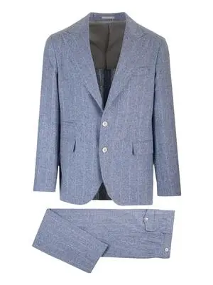 BRUNELLO CUCINELLI Brunello Cucinelli Single-Breasted Pinstriped Suit
