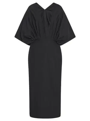 THE ROW Abinhav Pleated Dress - Black