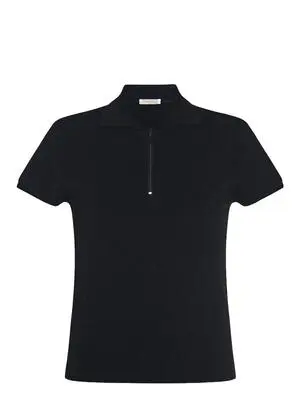 THE ROW Short-sleeved Polo Shirt - Black