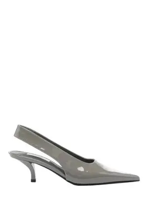 TOTEME Toteme Pointed-Toe Slingback Pumps Grey