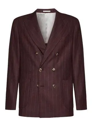 Brunello Cucinelli Classic Double-breasted Blazer - Red