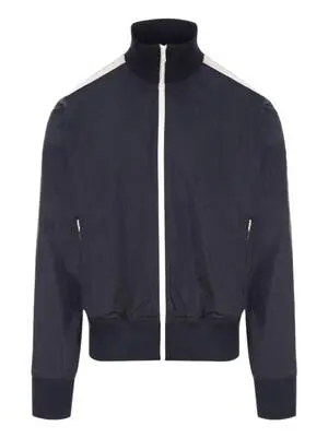Palm Angels Logo Printed Track Jacket - Black