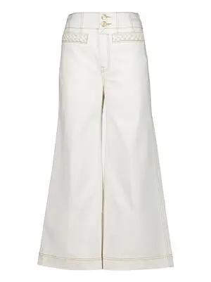Zimmermann Roselight Cropped Flare Jeans - White