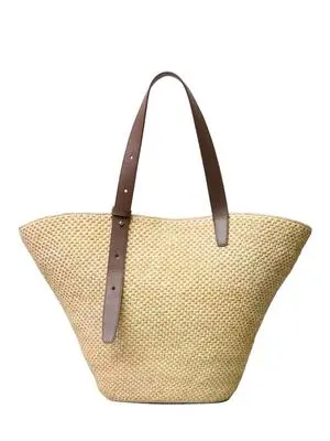 Lié Studio The Bianca Raffia Tote Bag - Neutrals